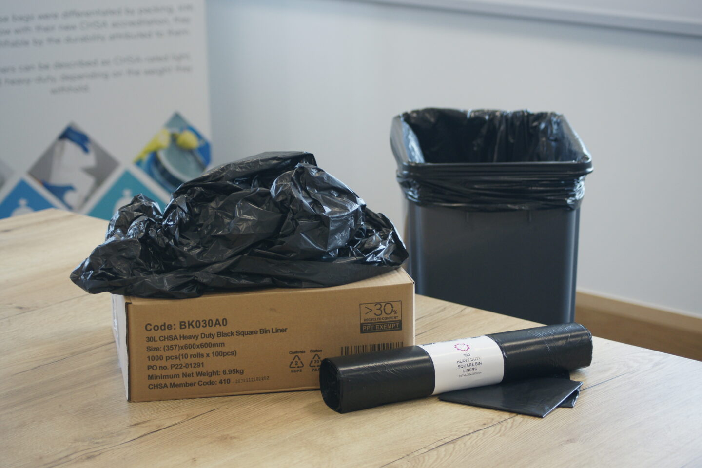 BK030A0 - Square Bin Liner - Cromwell